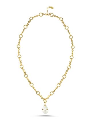 Berrin Özkan Kadın Shining Beyaz Gold İncili Kolye EU Berrin Özkan Kadın Shining Beyaz Gold İncili Kolye EU