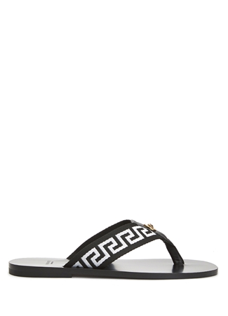 Versace Erkek Siyah Logo Desenli Terlik 42 Eu Versace Erkek Siyah Logo Desenli Terlik 42 Eu