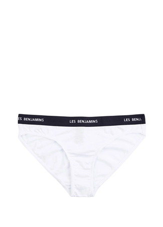 Les Benjamins Kadın Beyaz Logo Bantlı Külot XXL EU Les Benjamins Kadın Beyaz Logo Bantlı Külot XXL EU