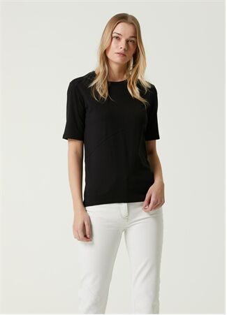 Beymen Collection Kadın Siyah Bisiklet Yaka T-shirt L