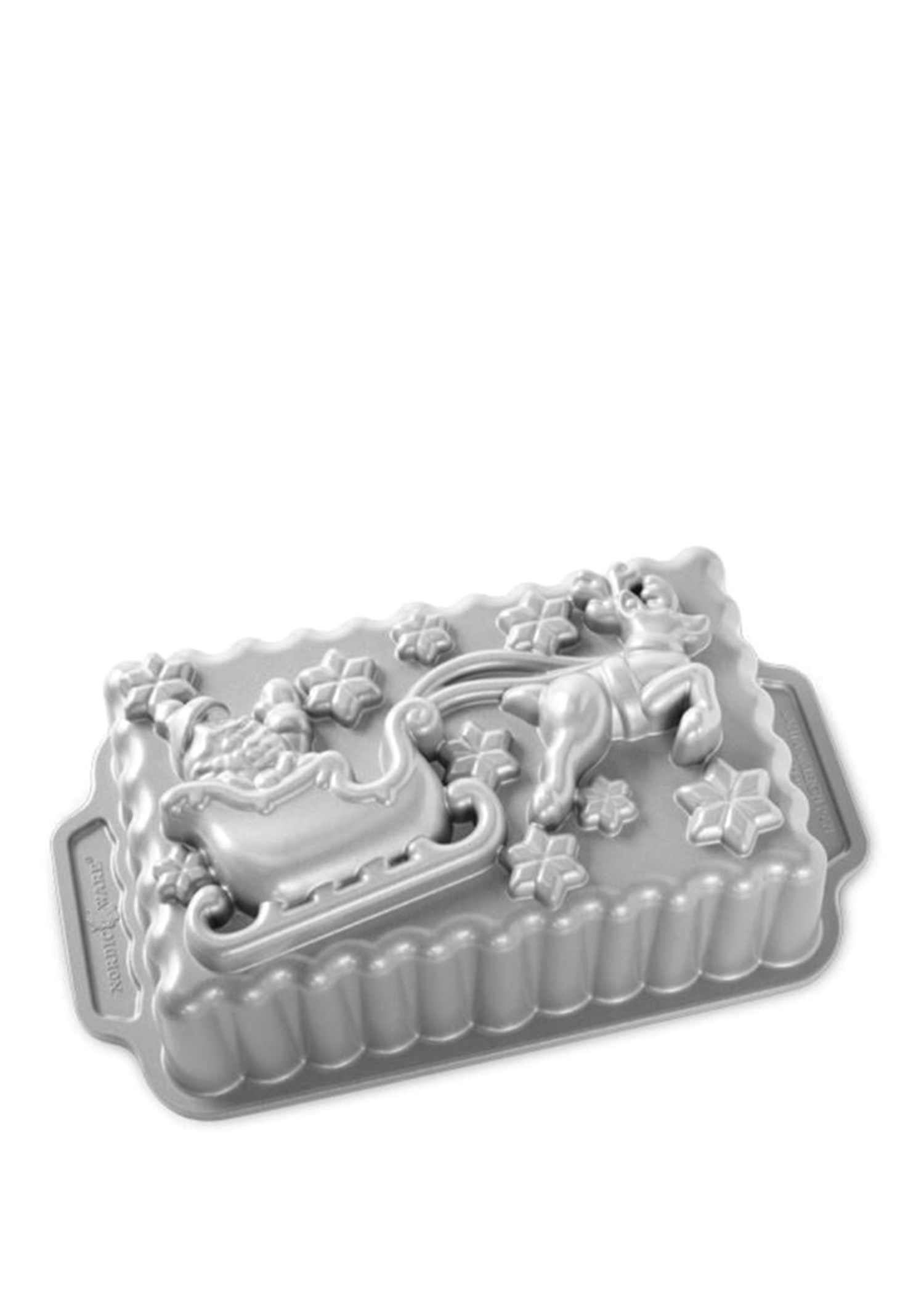 Nordic Ware - Noel Baba´nın Kızağı Platin Döküm Kek Kalıbı - PLATIN