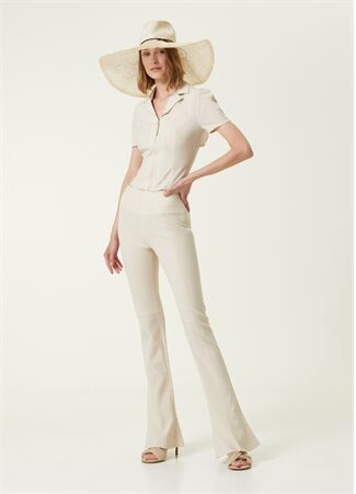 Jacquemus Kadın Pantolon Beyaz 34 Fr