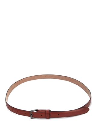 Pal Zileri Erkek Bordo Deri Kemer 50 EU