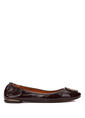 Tory Burch Kadın Multi Logo Bordo Deri Babet 0 US Tory Burch Kadın Multi Logo Bordo Deri Babet 0 US