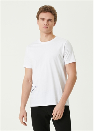 Beymen Club Erkek Beyaz Yanı Çizgi Kuş Detaylı T-shirt S Beymen Club Erkek Beyaz Yanı Çizgi Kuş Detaylı T-shirt S