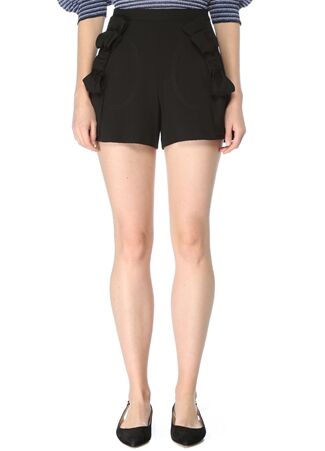 Red Valentino Kadın Siyah Fiyonk Detaylı Şort 40 IT