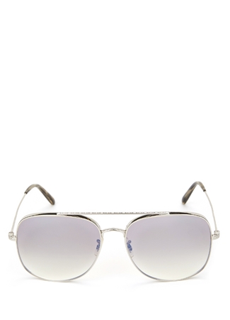 Oliver Peoples Silver Yuvarlak Formlu Güneş Gözlüğü Gri 58 EU Oliver Peoples Silver Yuvarlak Formlu Güneş Gözlüğü Gri 58 EU