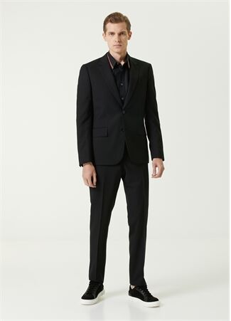 Paul Smith Erkek Siyah Yün Takım Elbise 48 IT