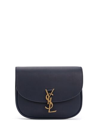 Kadın Medium Kaia Lacivert Deri Omuz Çantası EU