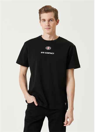 Cult of Cuddle Erkek Eye Contact Siyah Baskı Detaylı T-shirt S EU Cult of Cuddle Erkek Eye Contact Siyah Baskı Detaylı T-shirt S EU
