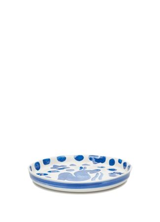 Goho Sohbet Kemik Alice El Yapımı Porselen Tabak Çok Renkli