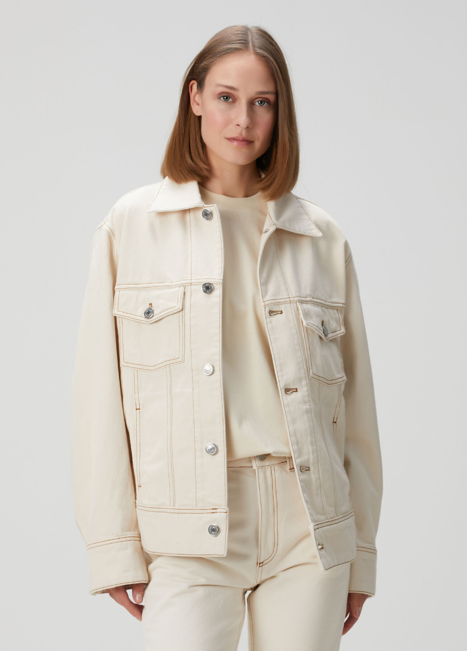 Ami Paris - Cream Denim Jacket