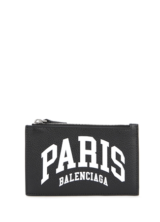 Balenciaga Erkek City Paris Siyah Deri Kartlık EU Balenciaga Erkek City Paris Siyah Deri Kartlık EU