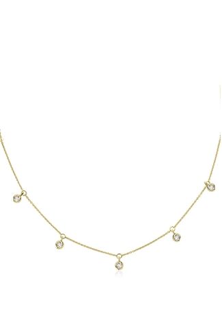 Collection-Pimiento Kadın Pırlanta Detaylı Altın Rengi Kolye EU