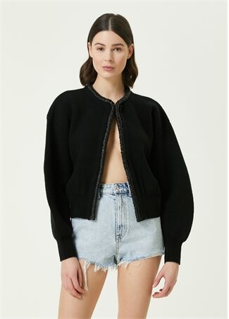 Alexander Wang Kadın Siyah Yün Triko Hırka XS EU