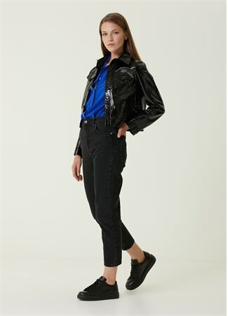 Beymen Club Kadın Mom Fit Antrasit Jean Pantolon Gri 25