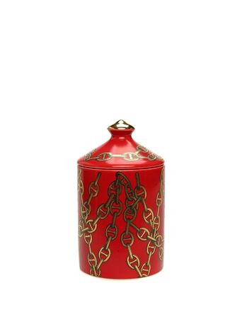 Fornasetti Catene Red Baskılı Mum Kırmızı