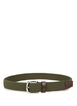 Beymen Collection Erkek Haki Örgü Dokulu Kemer 90 IT