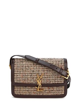 Kadın Solferino Medium Bej Deri Omuz Çantası EU