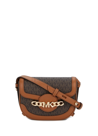 Michael Kors Kadın Kahverengi Logolu Zincir Detaylı Omuz Çantas EU Michael Kors Kadın Kahverengi Logolu Zincir Detaylı Omuz Çantas EU