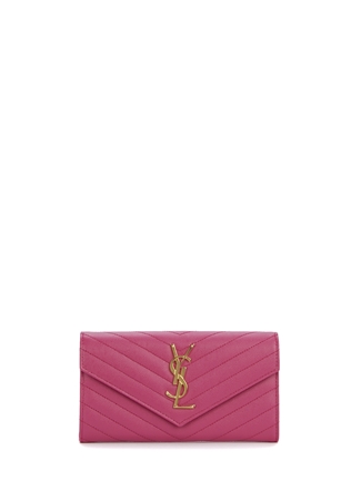 Kadın Monogram Large Şeftali Kapitoneli Deri Cüzdan Pembe EU Kadın Monogram Large Şeftali Kapitoneli Deri Cüzdan Pembe EU