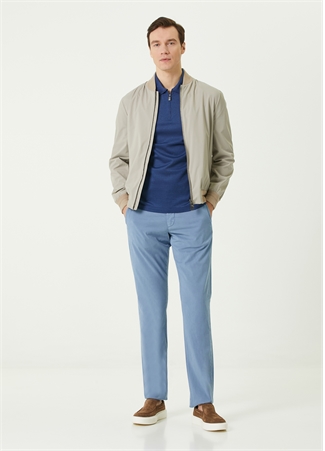 Canali Erkek Mavi Beli Kordonlu Pantolon 48 IT Canali Erkek Mavi Beli Kordonlu Pantolon 48 IT
