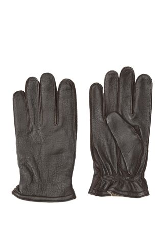Beymen Collection Erkek Kahverengi Deri Eldiven L EU