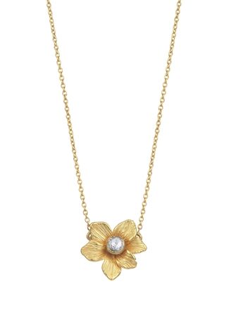 Aida Bergsen Kadın Hellebore Elmas ve Altın Rengi Kolye EU Aida Bergsen Kadın Hellebore Elmas ve Altın Rengi Kolye EU