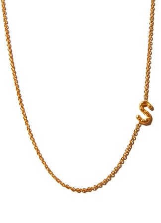 Fidelle Kadın Sideways Alphabet S Formlu Altın Rengi Kolye L EU Fidelle Kadın Sideways Alphabet S Formlu Altın Rengi Kolye L EU