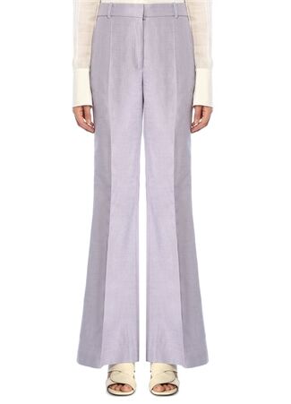 Joseph Kadın Lila Yüksek Bel Bol Paça Pantolon Mor 36 FR