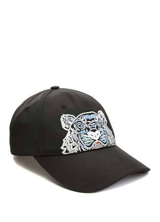 Kenzo Erkek Siyah Logo Nakışlı Şapka Eu