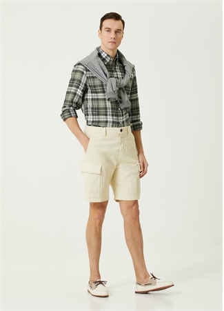 Brunello Cucinelli Erkek Sarı Kargo Bermuda 48 IT Brunello Cucinelli Erkek Sarı Kargo Bermuda 48 IT