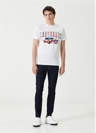 Dsquared2 Erkek Skinny Fit Lacivert Jean Pantolon 46 IT Dsquared2 Erkek Skinny Fit Lacivert Jean Pantolon 46 IT