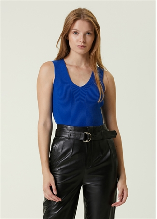 Network Kadın Slim Fit Lacivert Kolsuz Triko Mavi L Eu Network Kadın Slim Fit Lacivert Kolsuz Triko Mavi L Eu