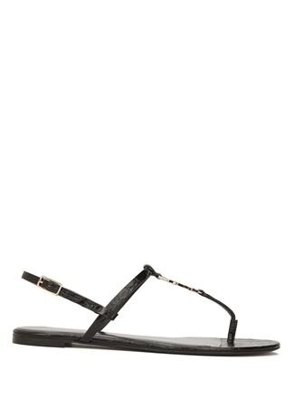 Kadın Cassandra Siyah Deri Sandalet 36 EU