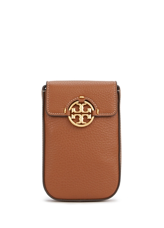 Tory Burch Kadın Taba Logolu Deri Telefon Kılıfı Turuncu EU Tory Burch Kadın Taba Logolu Deri Telefon Kılıfı Turuncu EU