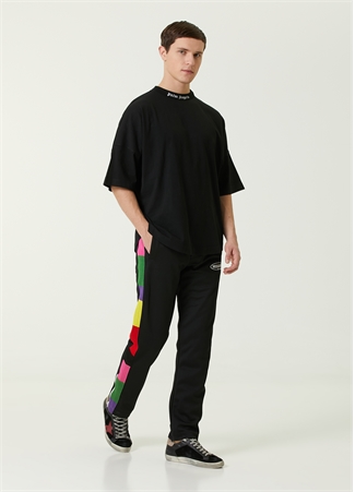 Palm Angels x Missoni Erkek Siyah Renkli Şeritli Logolu Eşofman Altı M EU Palm Angels x Missoni Erkek Siyah Renkli Şeritli Logolu Eşofman Altı M EU
