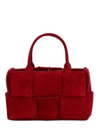 Bottega Veneta Kadın Arco Kırmızı Deri Çanta EU