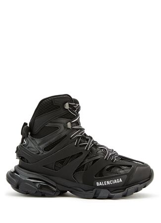 Balenciaga Kadın Track Siyah Geometrik Şeritli Sneaker 36 EU