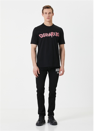 Dsquared2 Erkek Siyah Logo Detaylı Jean Pantolon 46 It Dsquared2 Erkek Siyah Logo Detaylı Jean Pantolon 46 It