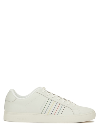 PS by Paul Smith Erkek Beyaz Dikiş Detaylı Deri Sneaker 0 UK PS by Paul Smith Erkek Beyaz Dikiş Detaylı Deri Sneaker 0 UK
