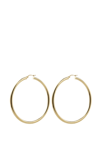 Collection Kadın Büyük Boy Altın Rengi Halka Küpe EU Collection Kadın Büyük Boy Altın Rengi Halka Küpe EU