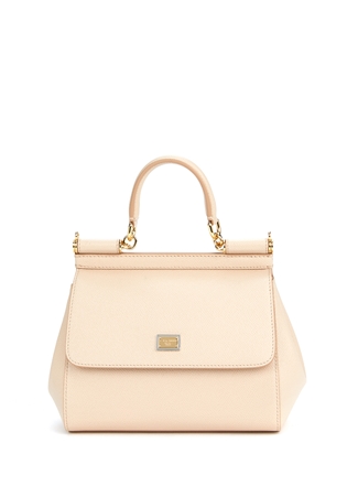 Dolce&gabbana Kadın Sicily Bej Deri Çanta Eu Dolce&gabbana Kadın Sicily Bej Deri Çanta Eu