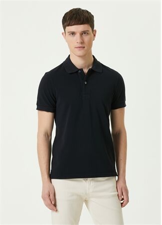 Tom Ford Erkek Lacivert Polo Yaka T-shirt 54 IT