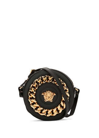 Versace Kadın Siyah Medusa Detaylı Deri Çanta Eu Versace Kadın Siyah Medusa Detaylı Deri Çanta Eu