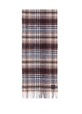 Scotch & Soda Erkek Gri Bej Ekoseli Atkı EU Scotch & Soda Erkek Gri Bej Ekoseli Atkı EU