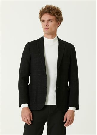 Beymen Club Erkek Siyah Kelebek Yaka Ceket 48