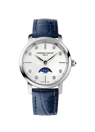 Frederique Constant Kadın Slimline Ladies Moonphase FC-206MPWDS6B Saat EU Frederique Constant Kadın Slimline Ladies Moonphase FC-206MPWDS6B Saat EU
