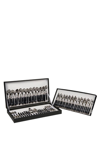 Aloha Life Arcadia Siyah 75 Parça Çatal Bıçak Seti Çok Renkli