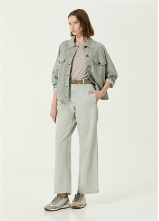 Brunello Cucinelli Kadın Yeşil Pantolon 40 It Brunello Cucinelli Kadın Yeşil Pantolon 40 It